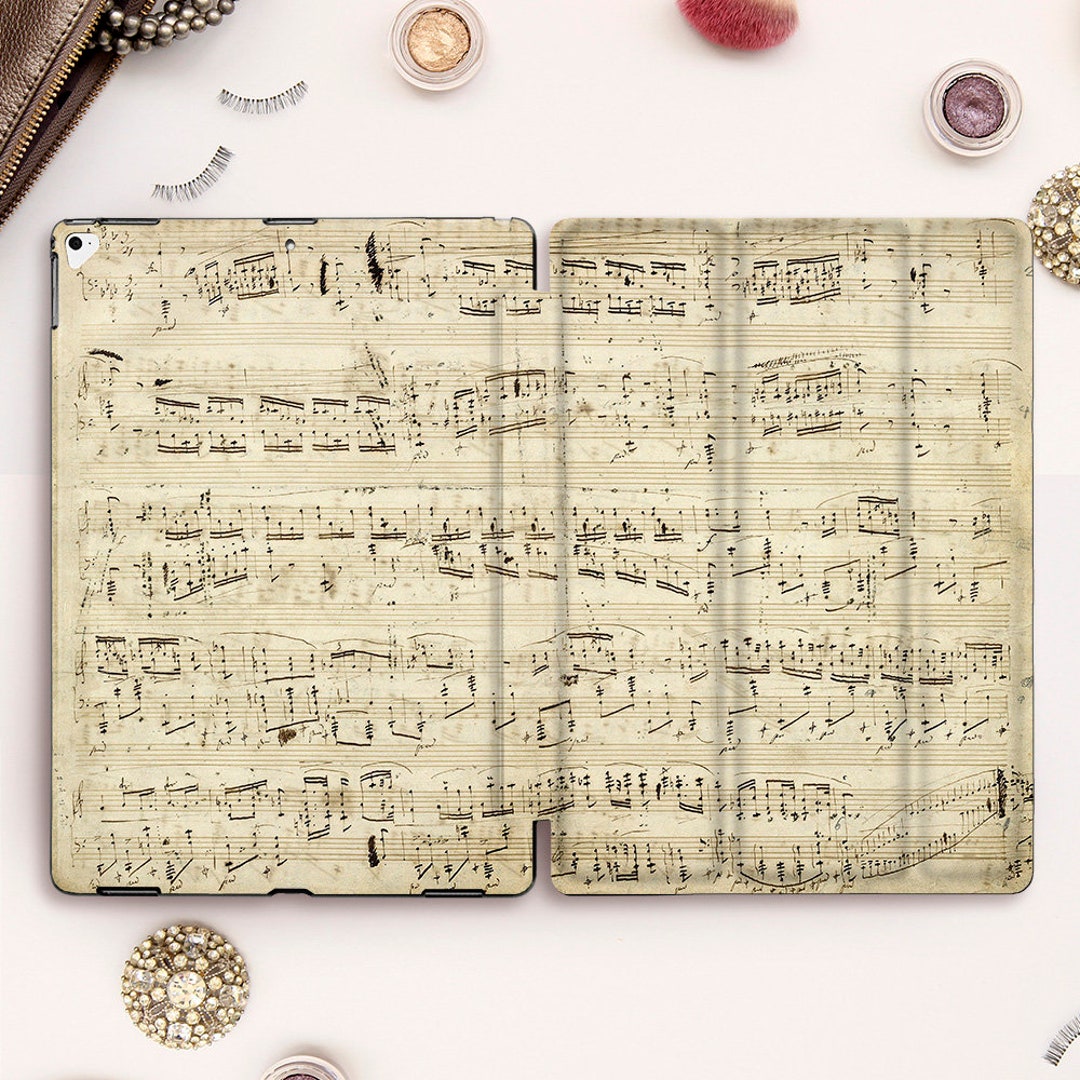 Music iPad Case for iPad Pro 11 12.9 10.5 Vintage iPad 10.2 7th 9.7 6th ...
