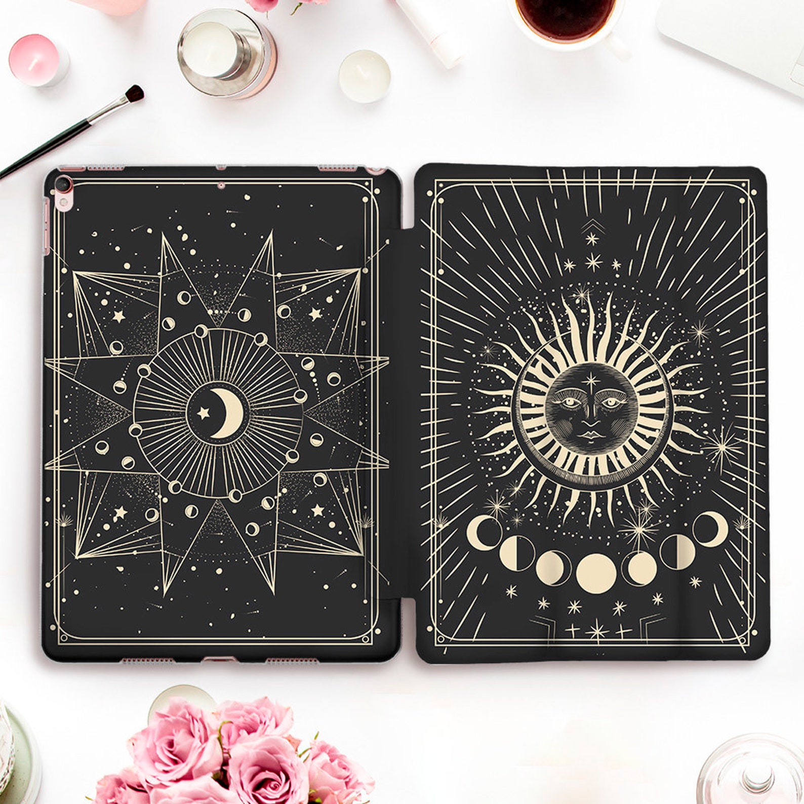 Moon iPad Case Stars iPad Pro 11 12.9 10.5 Vintage iPad 9.7 6th 5th Air ...