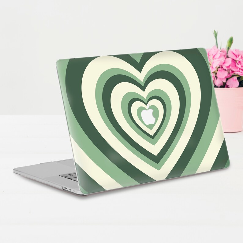 Hearts Macbook Case Green Macbook Pro 13 16 Air 13 Inch M1 - Etsy