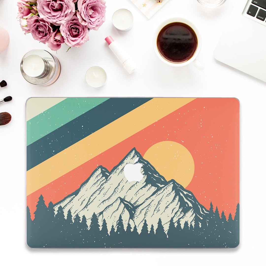 Retro MacBook Case Mountain MacBook Pro 14 13 16 Air 13 M2 M1 15 12 ...
