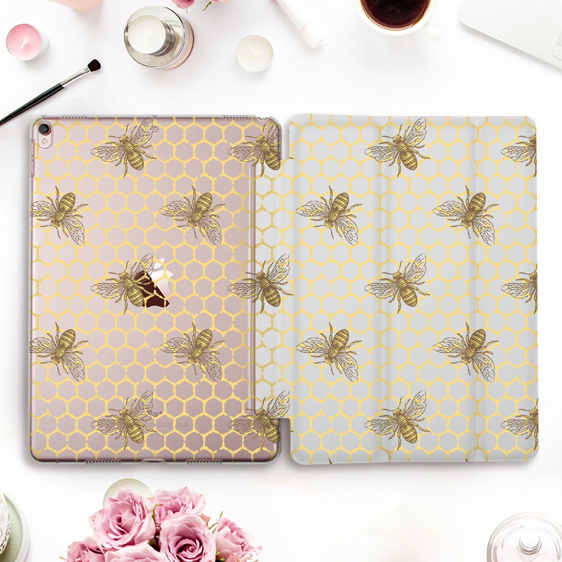 Bee iPad Case Girls iPad Pro 11 12.9 10.5 Cute iPad 9.7 6th 10.2 7th ...