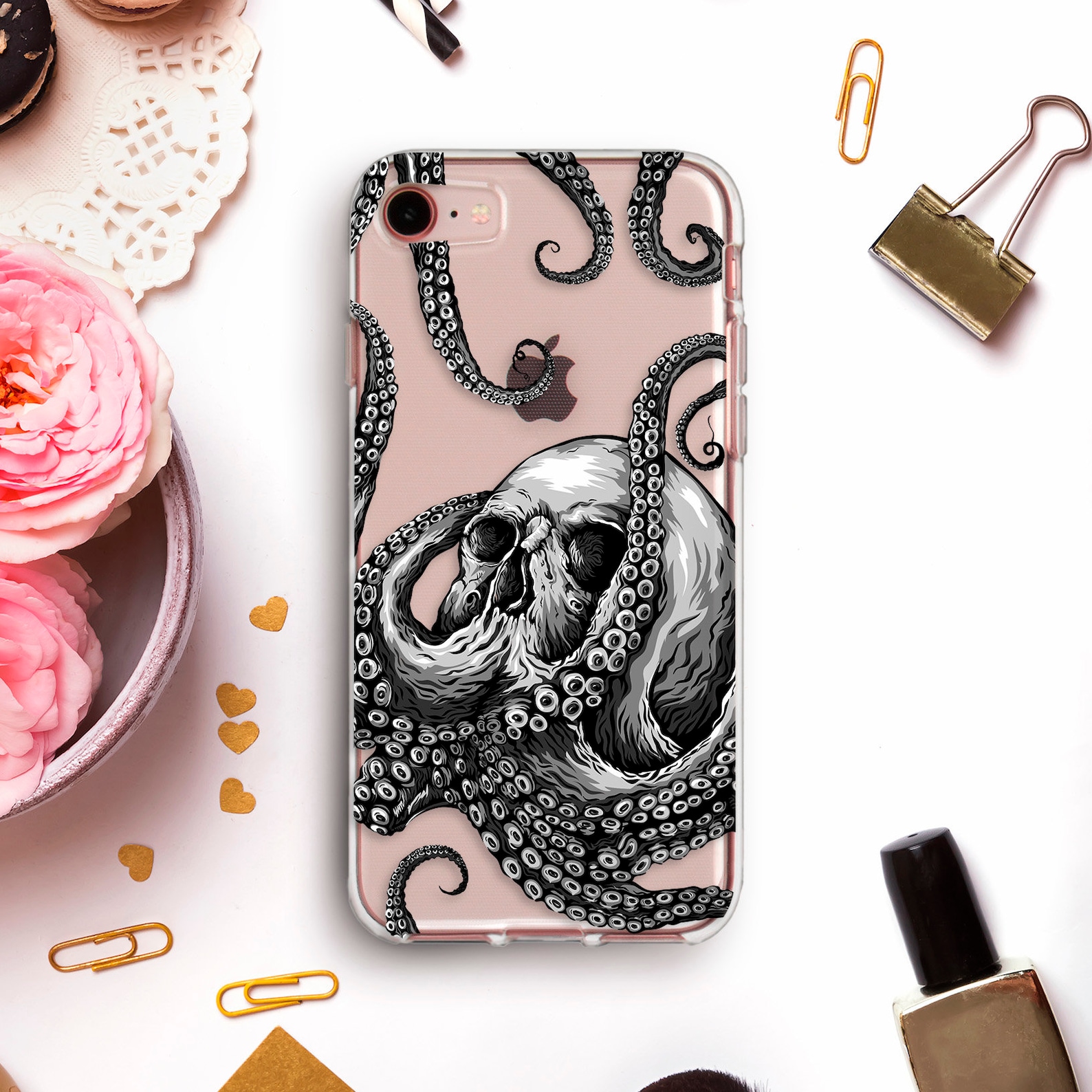 Skull Iphone Case for Iphone 11 Pro Max XR X XS Octopus Iphone | Etsy