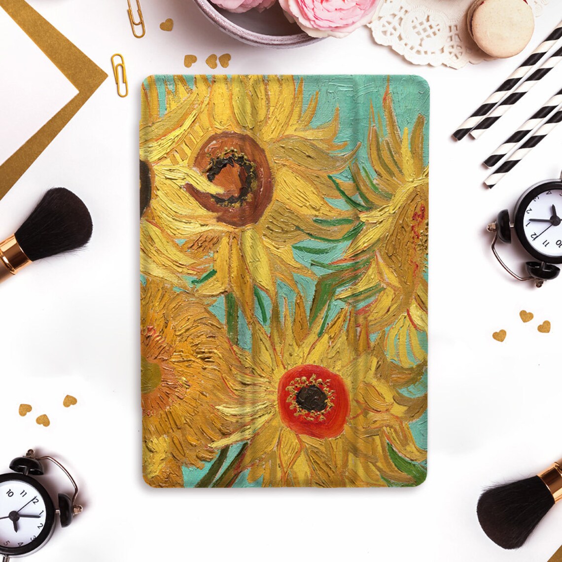 Sunflower iPad Case Flowers iPad Pro 11 12.9 10.5 Van Gogh iPad 9.7 6th ...