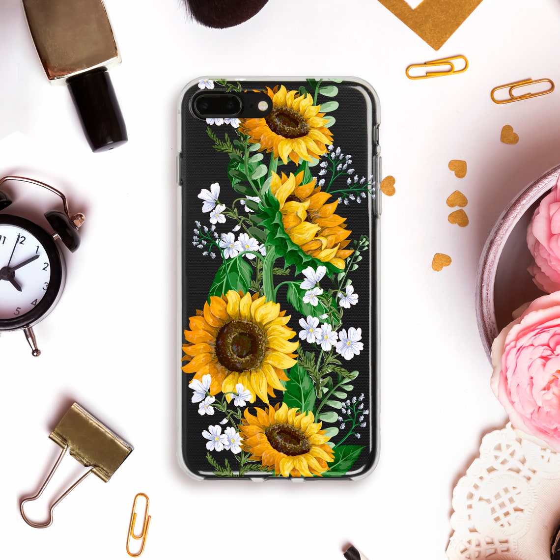 Sunflower iPhone Case for iPhone 11 Pro Max XR X XS Cute iPhone 8 Plus ...