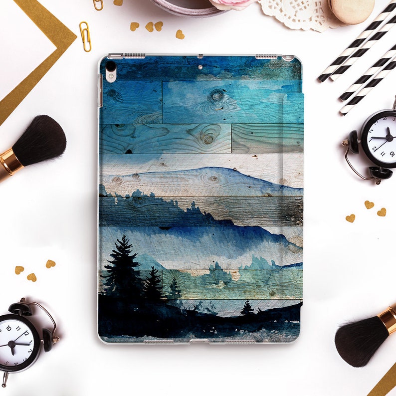 Wood iPad case Mountain iPad Pro 11 12.9 10.5 for Men iPad 9.7 | Etsy