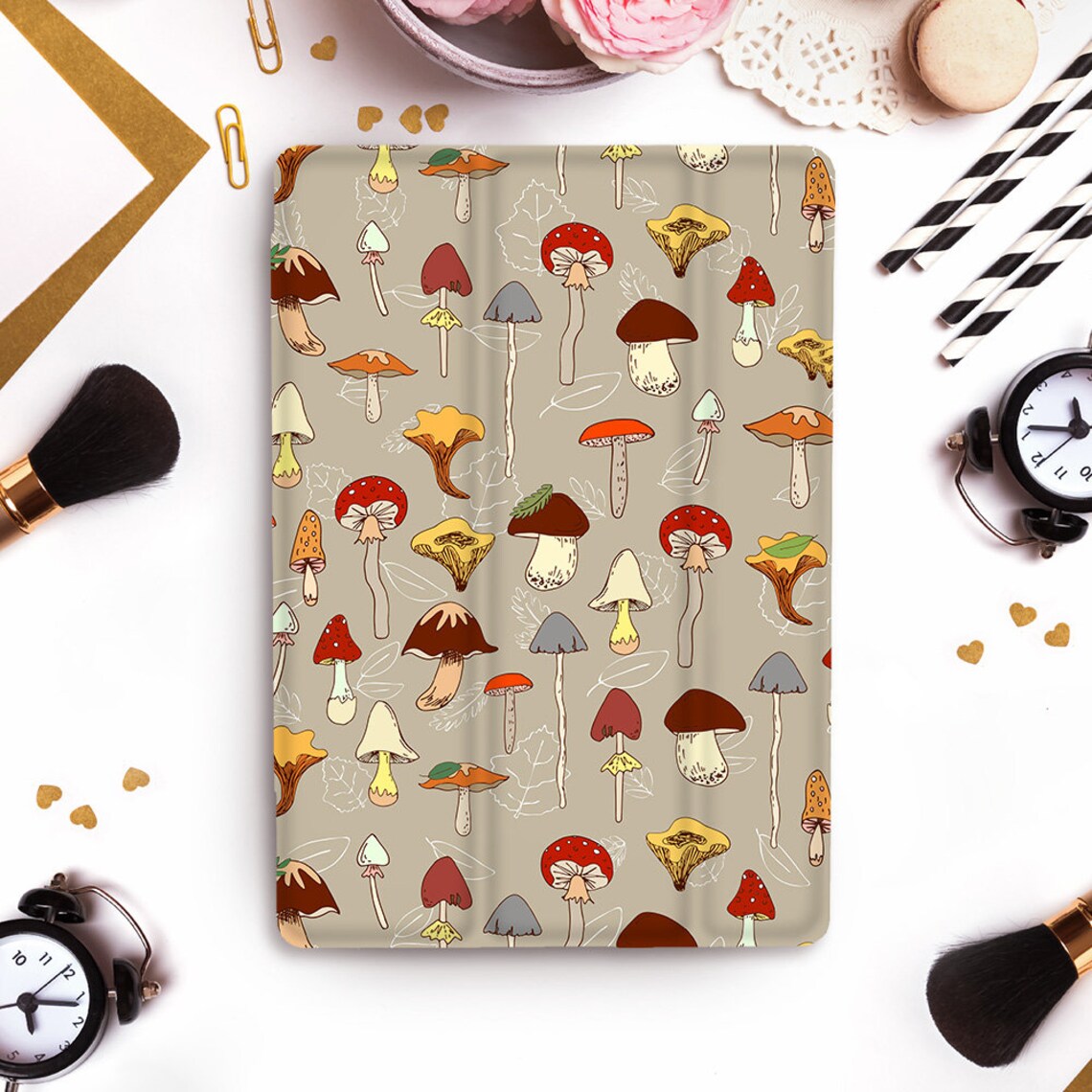 Mushrooms iPad Case Nature iPad Pro 11 12.9 10.5 9.7 10.2 8th Air 4 ...