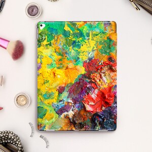 Oil Paint iPad Case Rainbow iPad Pro 11 12.9 10.5 Art iPad 9.7 6th 10.2 ...