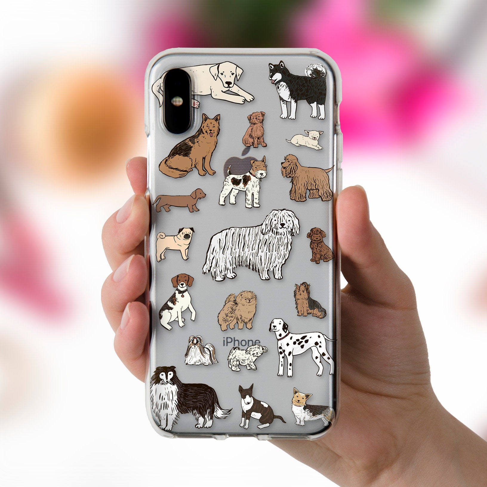 Dogs Iphone Case 11 Pro XR X Cute Case for Iphone 8 Plus 7 | Etsy