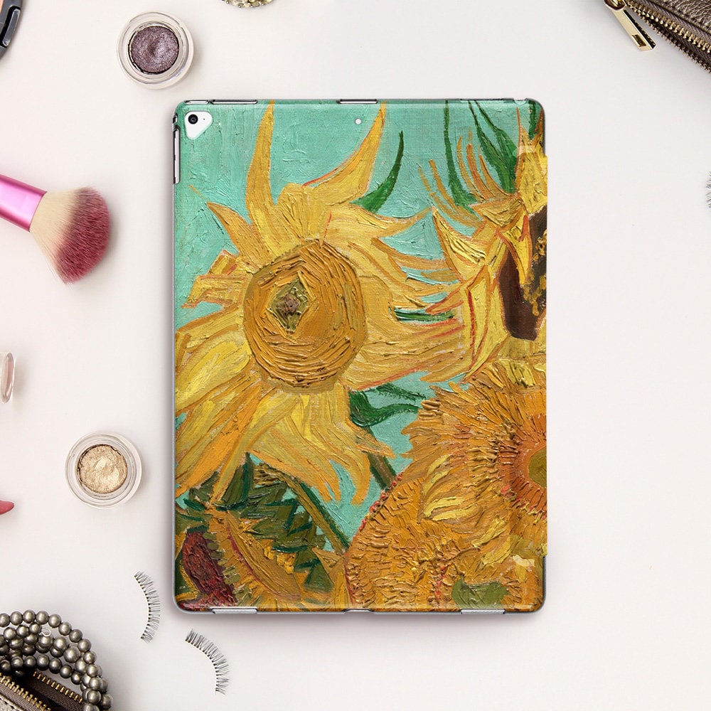 Sunflower iPad Case Flowers iPad Pro 11 12.9 10.5 Van Gogh iPad 9.7 6th ...