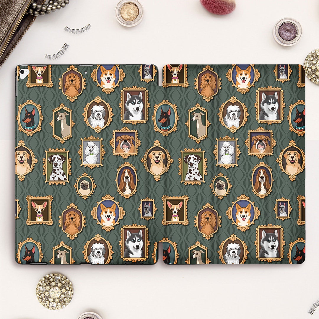 Dog iPad Case Cute iPad Pro 11 12.9 10.5 Vintage iPad 9.7 6th 10.2 7th ...