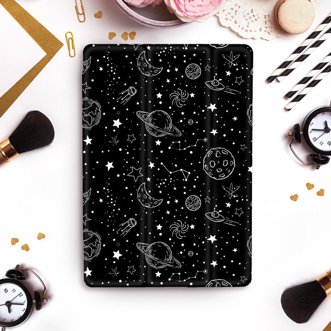 Space Ipad Case Cute Ipad Pro 11 12.9 10.5 Black Ipad 9.7 10.2 | Etsy