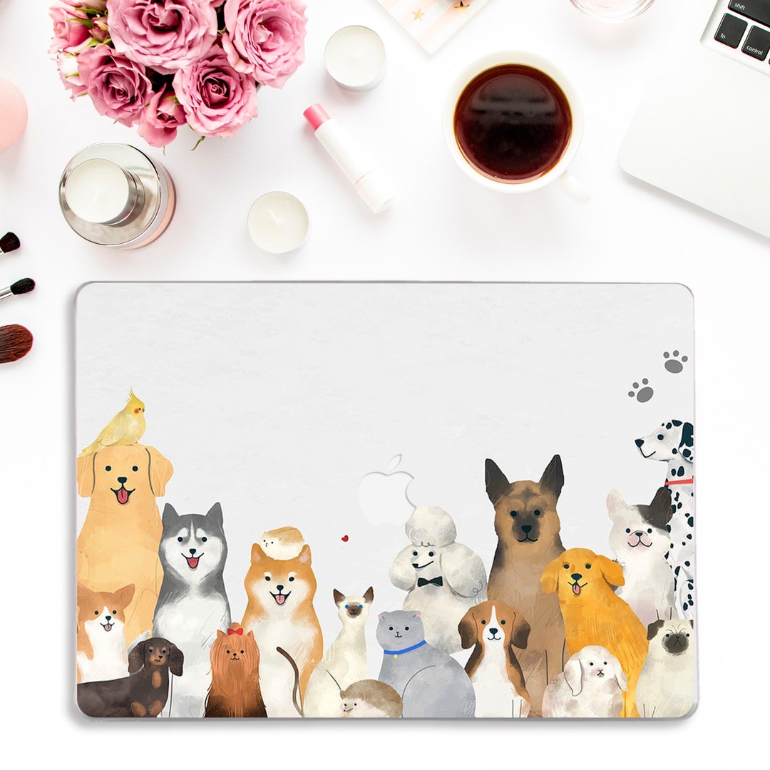 Dog MacBook Case Cute MacBook Pro 13 16 Air 13 M1 12 Inch With Dogs ...