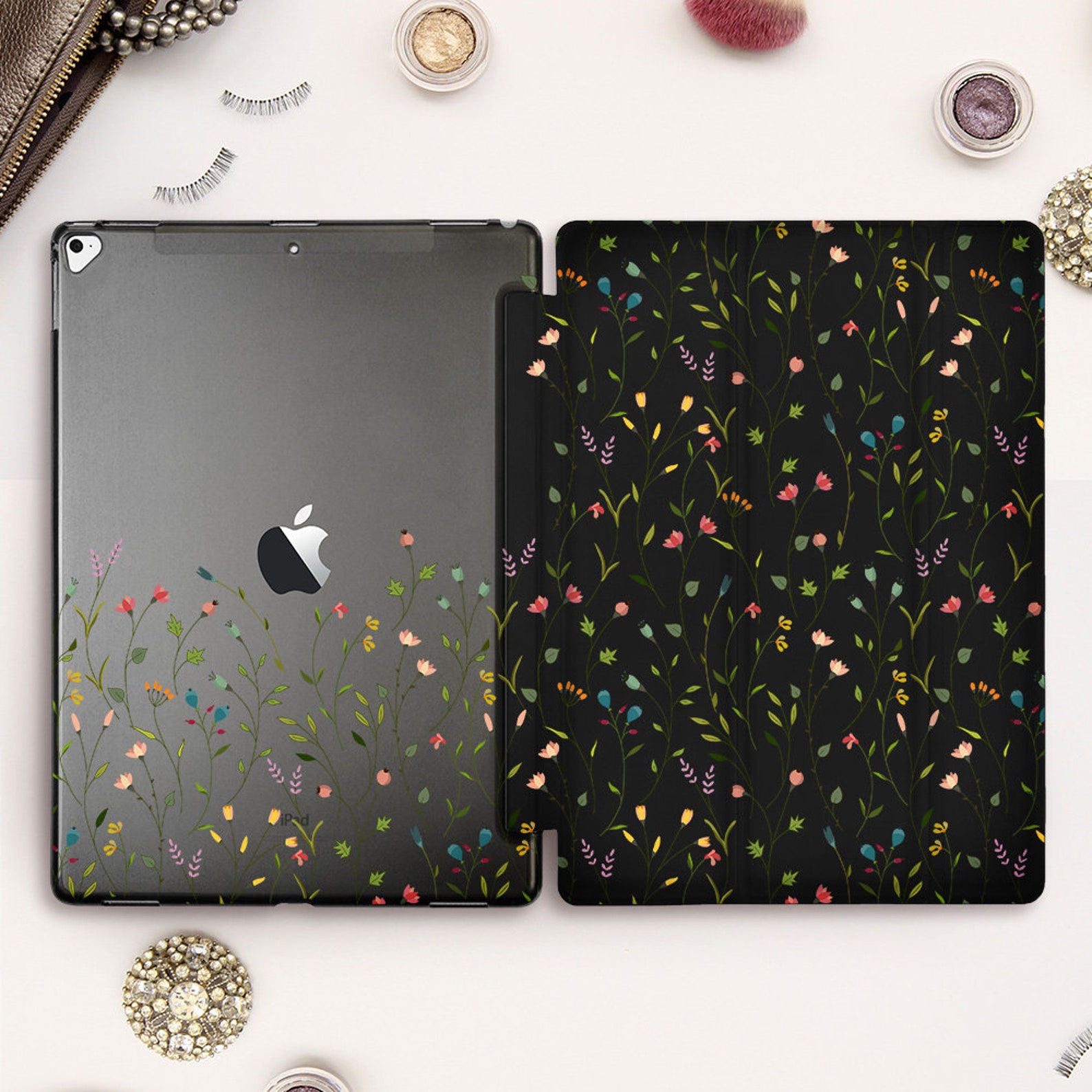 Flowers iPad Case Girls iPad Pro 11 12.9 10.5 Cute iPad 9.7 6th 10.2 ...