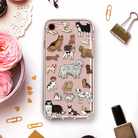 Dogs Iphone Case 11 Pro XR X Cute Case for Iphone 8 Plus 7 | Etsy