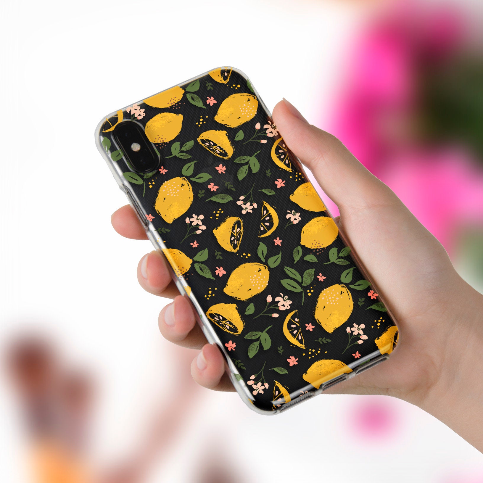 Lemons iPhone case XR XS Max X Girl case for iPhone 8 Plus 7 | Etsy