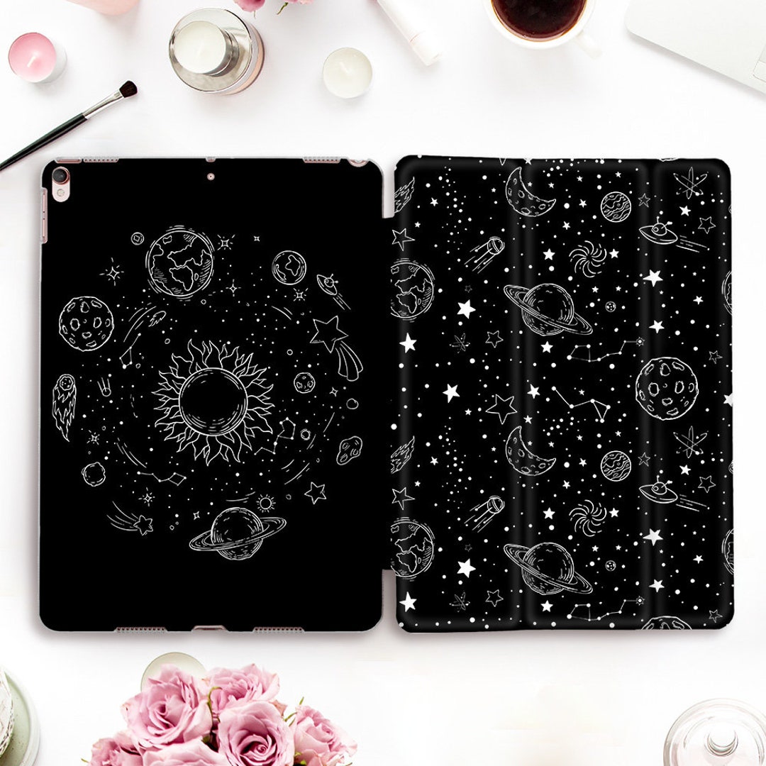 Space iPad Case Cute iPad Pro 11 12.9 10.5 Black iPad 9.7 10.2 Inch Air ...