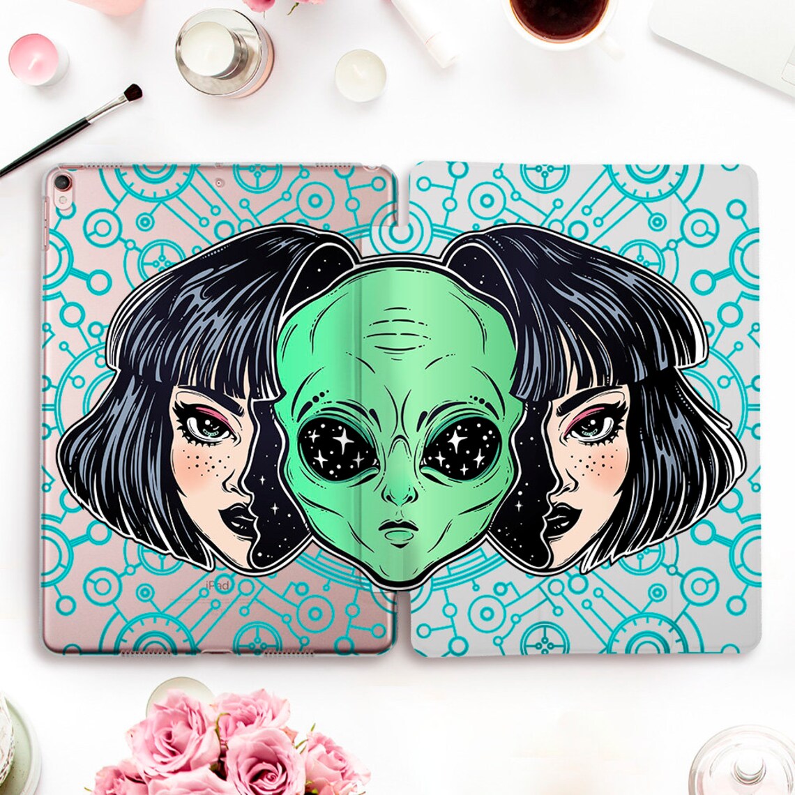 Alien Ipad Case for Ipad Pro 11 12.9 10.5 With Girl Ipad 10.2 - Etsy