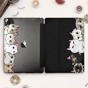 Cats iPad Case Cute iPad Pro 11 12.9 10.5 Kawaii iPad 9.7 10.2 Inch ...