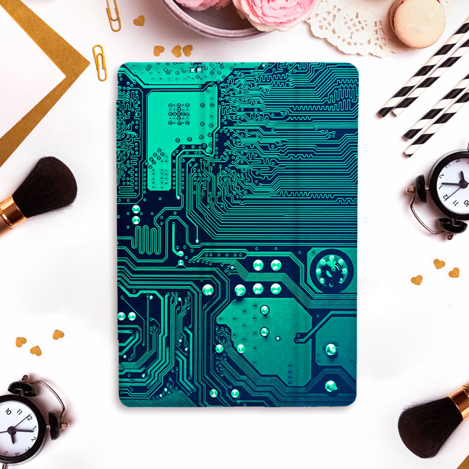 Nerd iPad Case for iPad Pro 11 12.9 3rd 10.5 Green iPad 10.2 7th 9.7 ...