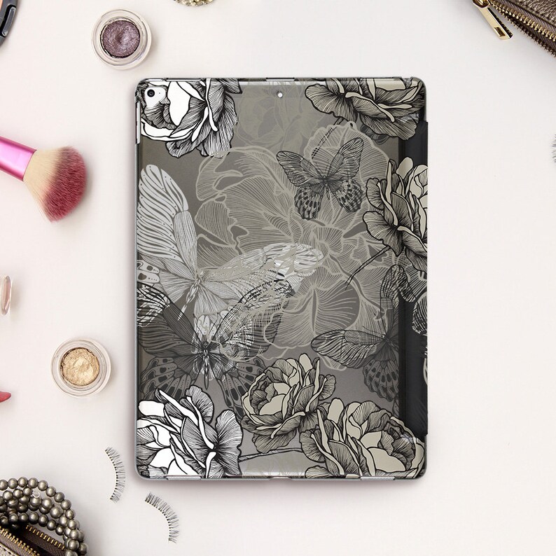 Skull Ipad Case Flowers Ipad Pro 11 12.9 10.5 Goth Ipad 9.7 - Etsy