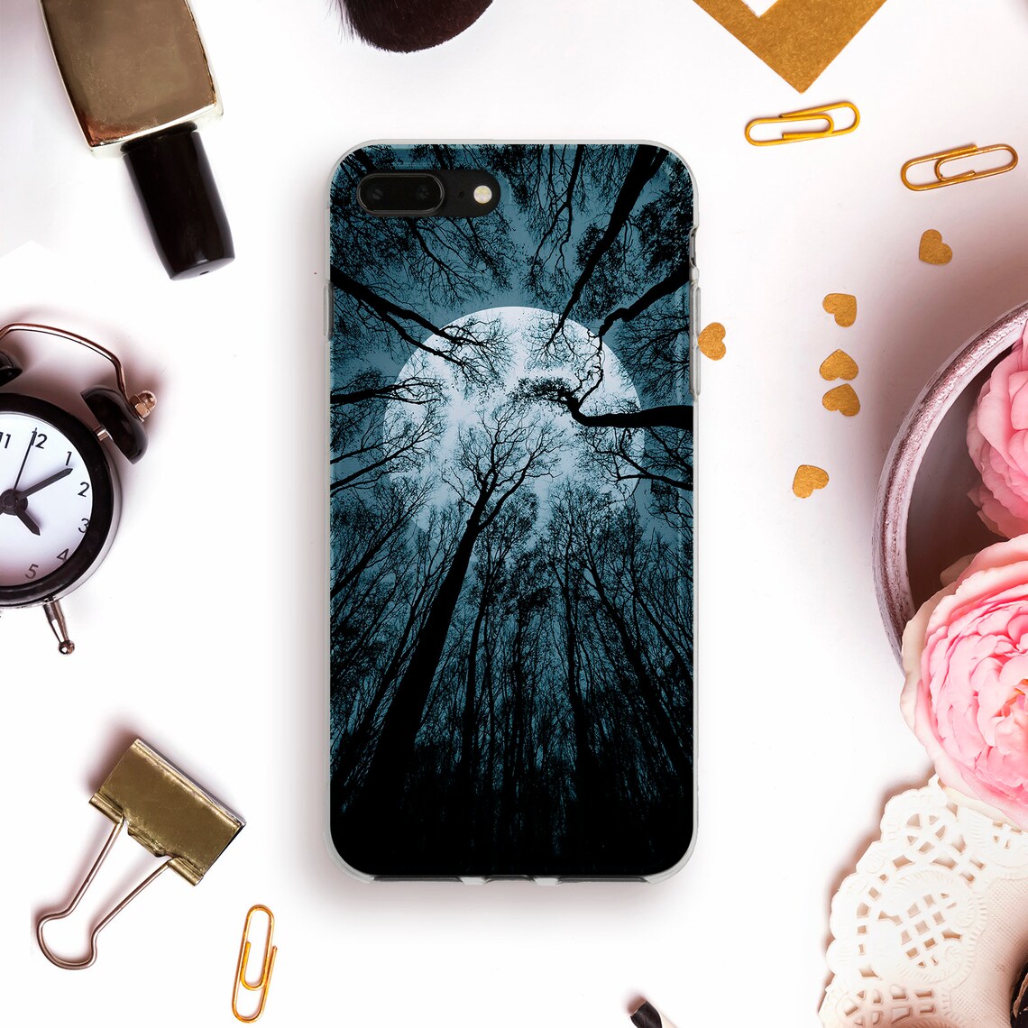 Moon Iphone Case for Iphone 11 Pro Max XR X XS Trees Iphone 8 - Etsy