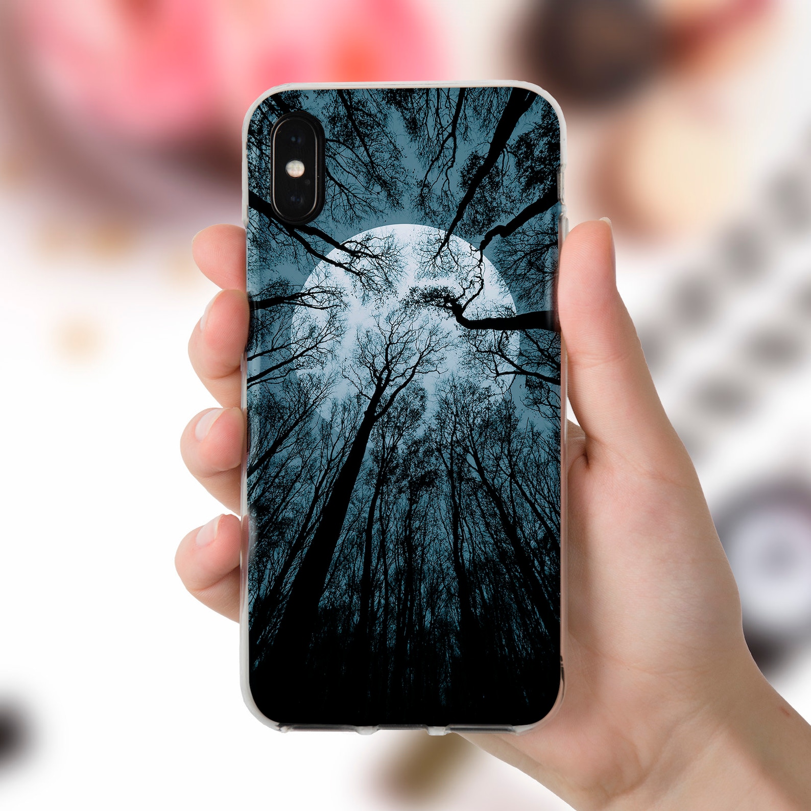 Moon Iphone Case for Iphone 11 Pro Max XR X XS Trees Iphone 8 - Etsy