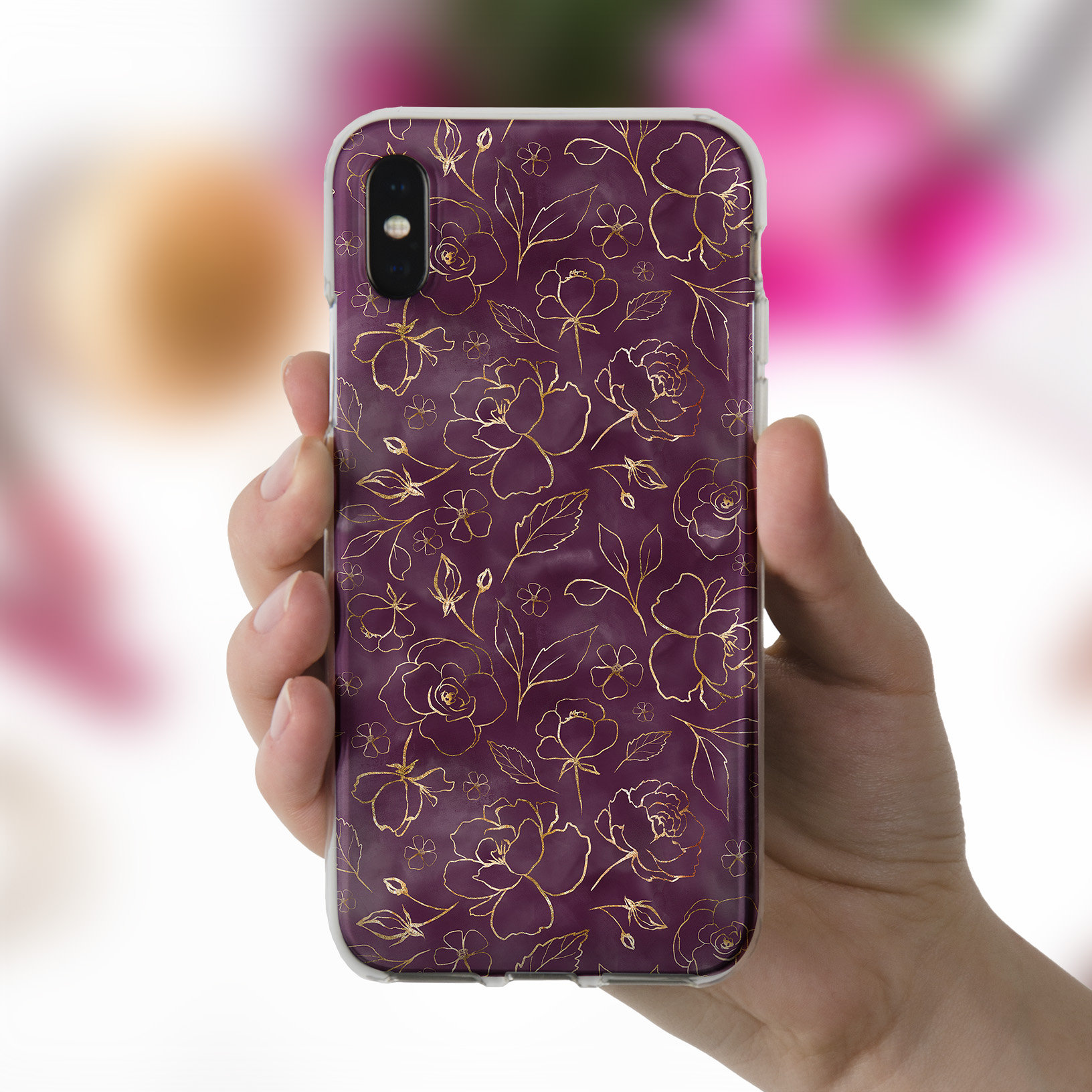 Purple iPhone case for iPhone 11 Pro Max XR X XS Girl iPhone 8 | Etsy