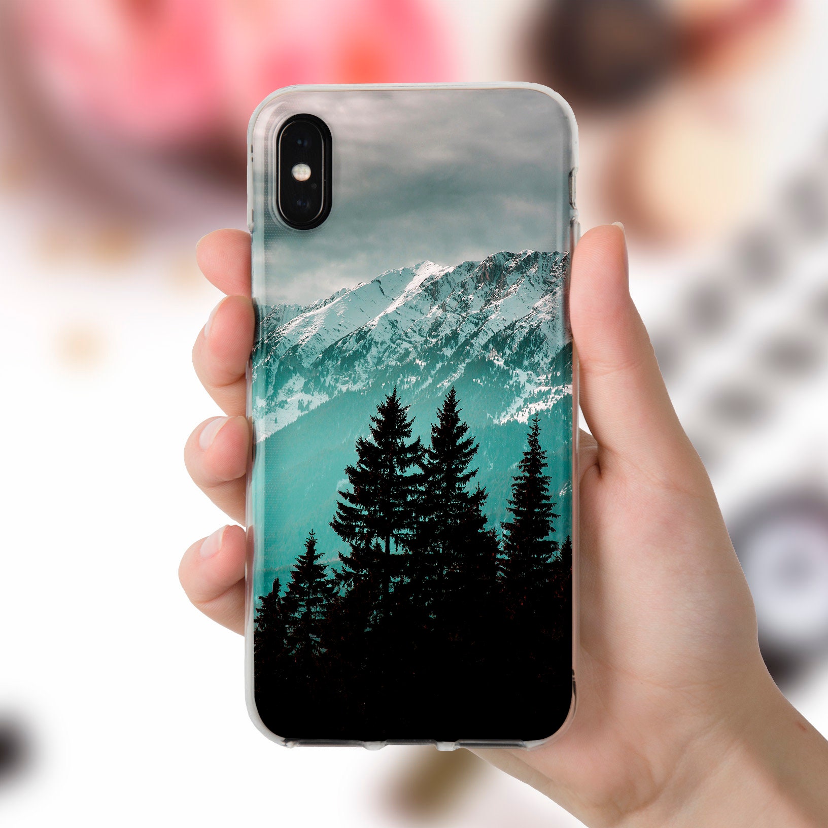 Mountains iPhone Case XR XS Max X Men Case for iPhone 8 Plus 7 Galaxy ...