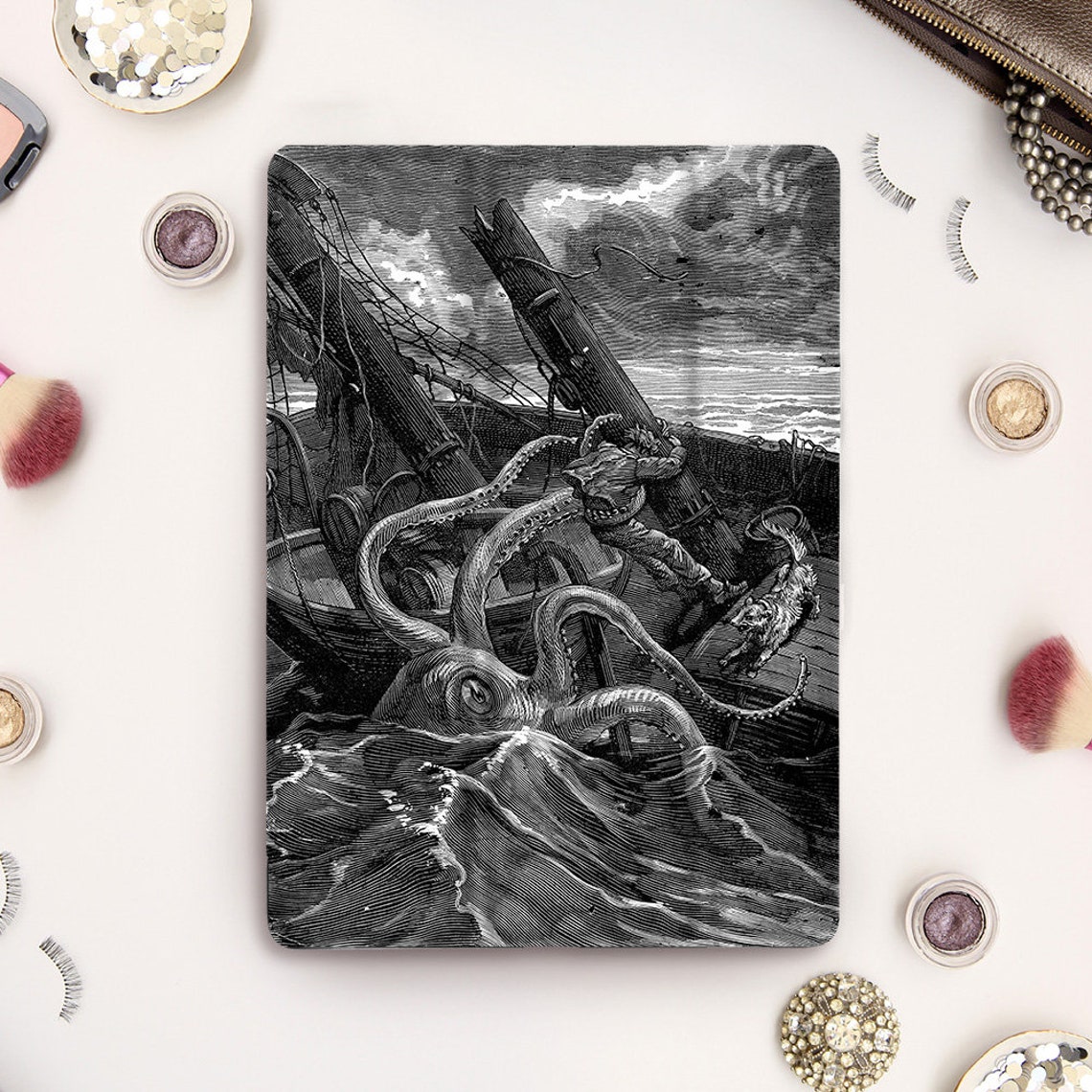Octopus iPad Case Vintage iPad Pro 11 12.9 10.5 Ocean iPad 9.7 10.2 Air ...