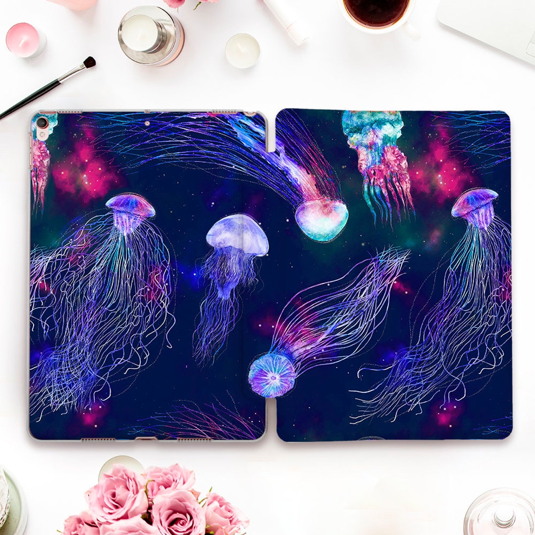Ocean iPad Case Jellyfish iPad 10th Gen 9th Air 5 4 Pro 12.9 11 iPad 10 ...