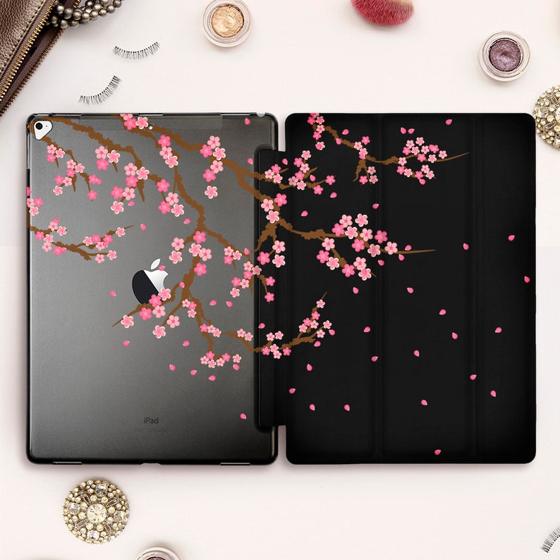 Japanese iPad Case for iPad Pro 11 12.9 10.5 Floral iPad 10.2 7th 9.7 ...