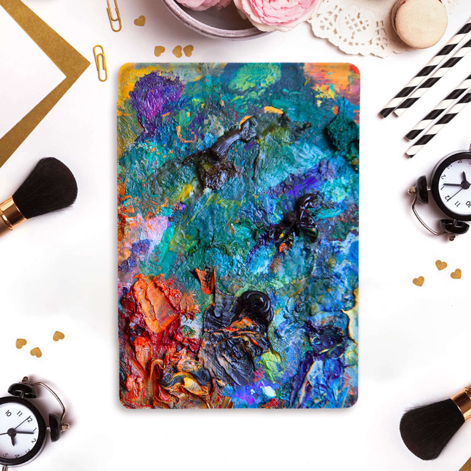 Oil Paint iPad Case Rainbow iPad Pro 11 12.9 10.5 Art iPad 9.7 6th 10.2 ...