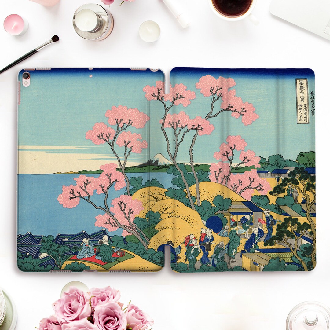 Japanese iPad Case Vintage iPad Pro 11 12.9 10.5 Art iPad 9.7 10.2 Air ...
