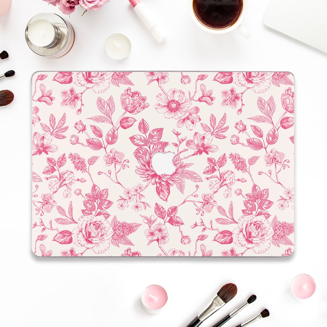 Aesthetic MacBook Case Pink Flowers MacBook Pro 13 Inch Air 13 15 M2 M3 ...