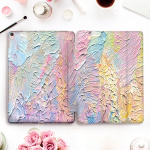 Oil Paint iPad Case for iPad Pro 11 12.9 10.5 for Girl iPad 10.2 7th 9. ...