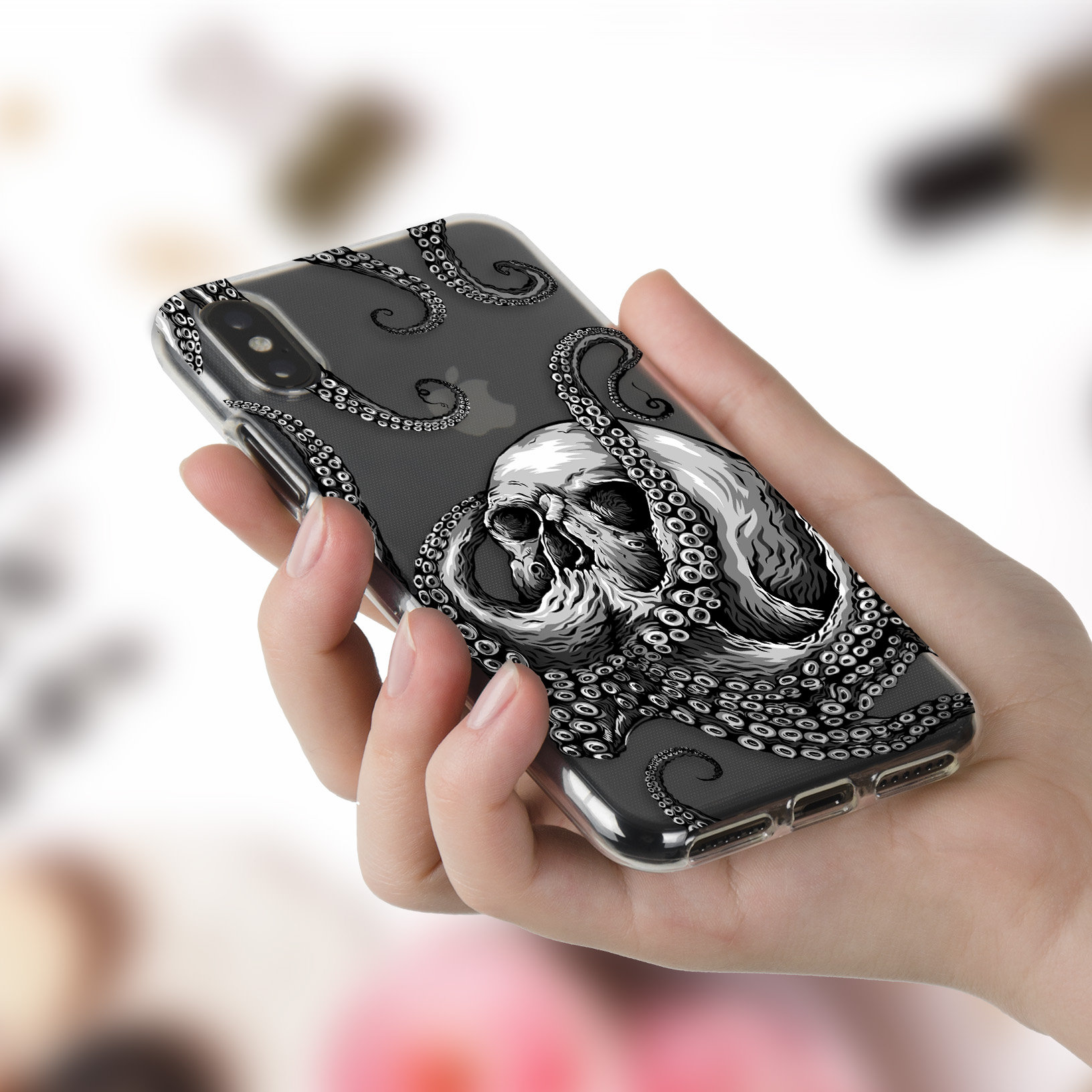 Skull Iphone Case for Iphone 11 Pro Max XR X XS Octopus Iphone | Etsy