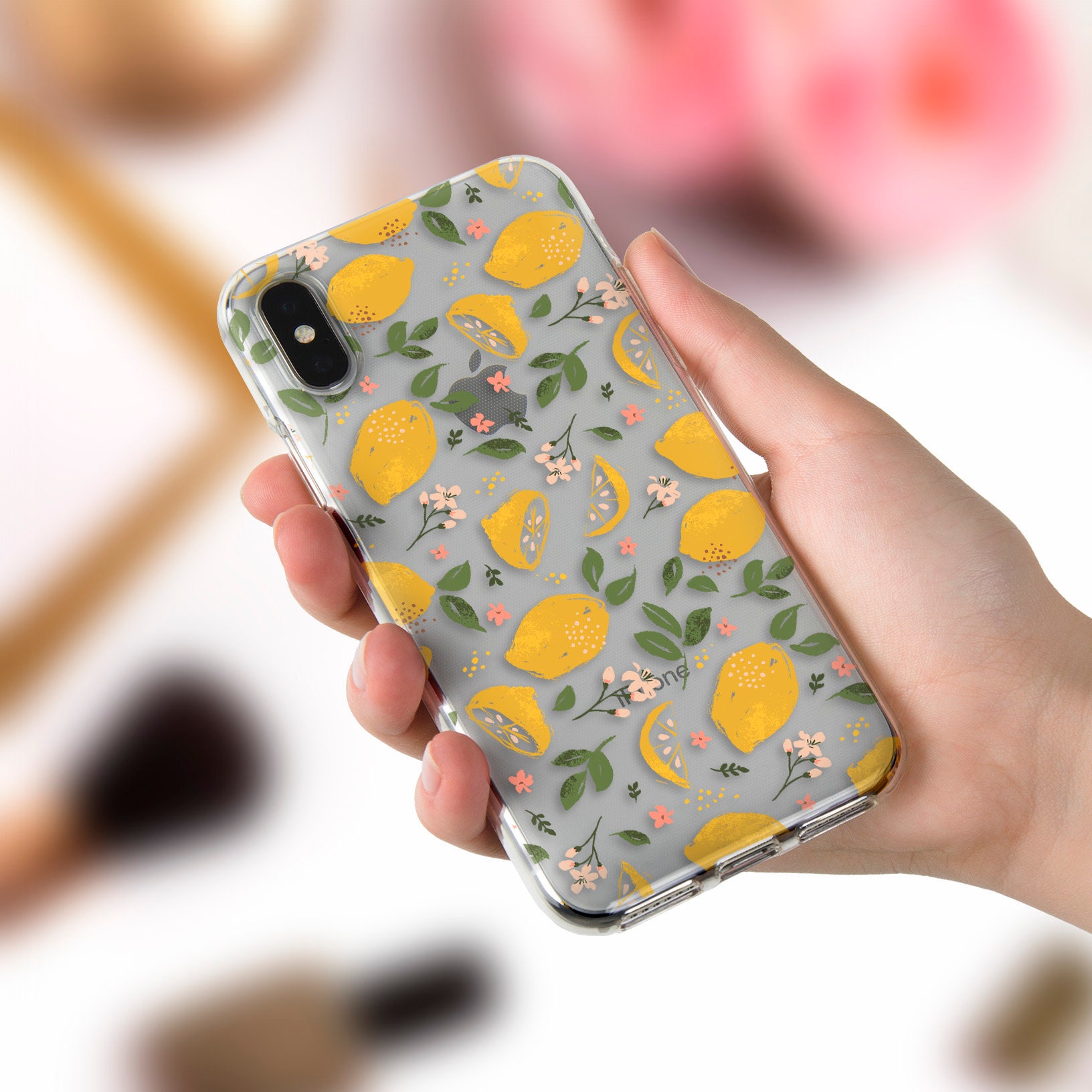 Lemons iPhone case XR XS Max X Girl case for iPhone 8 Plus 7 | Etsy