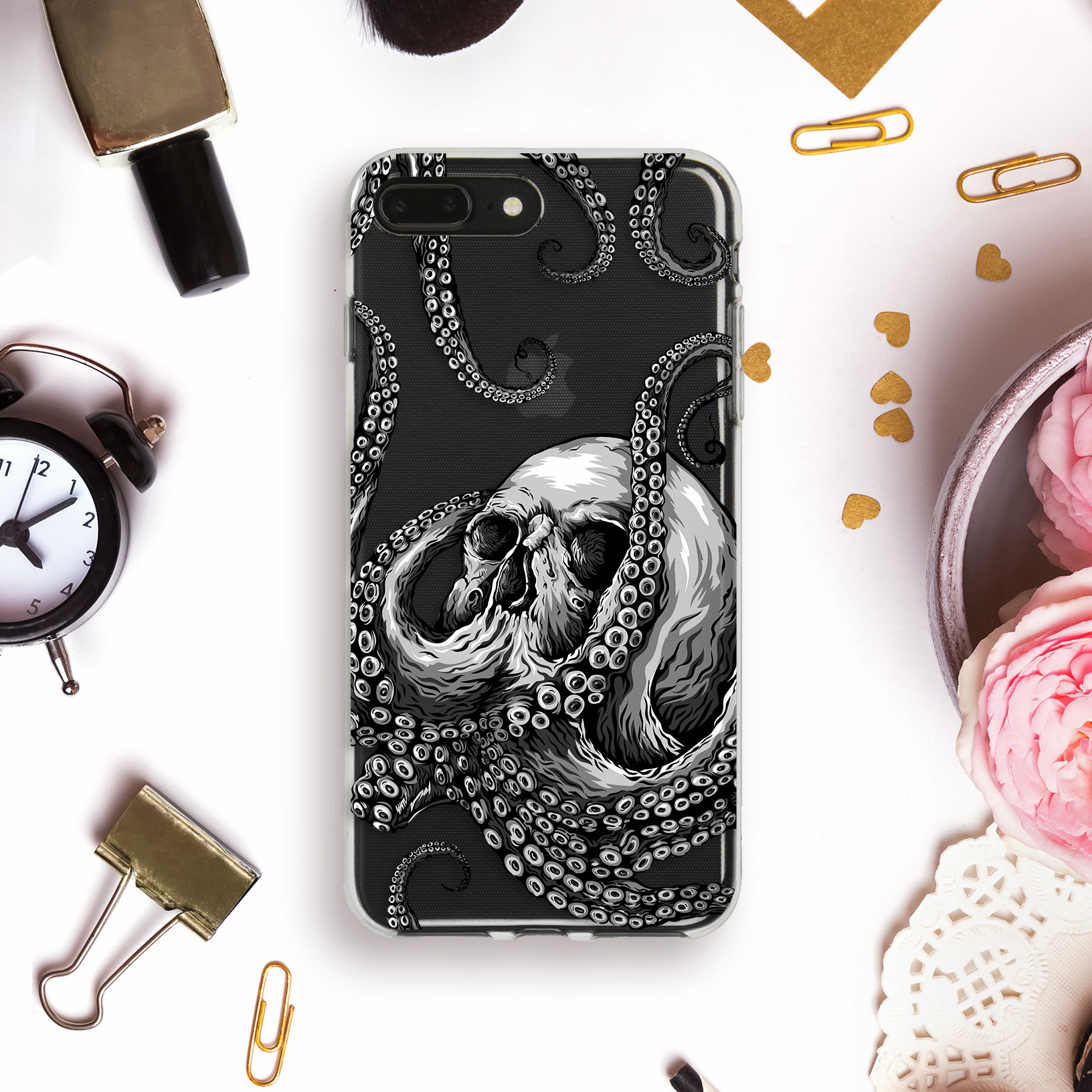 Skull Iphone Case for Iphone 11 Pro Max XR X XS Octopus Iphone | Etsy