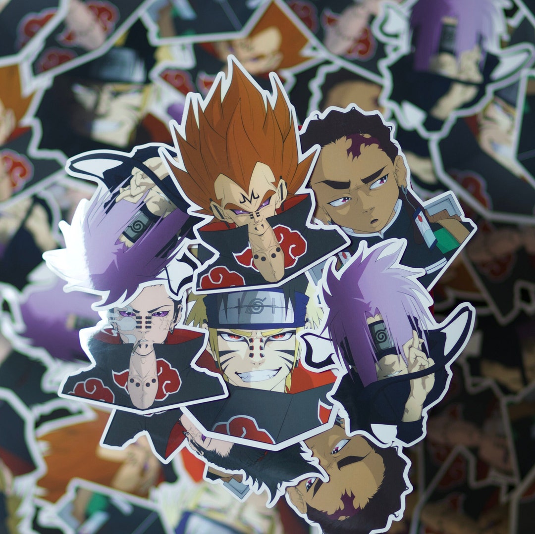 Anime Vinyl Die Cut Decal Sticker 5 Pack - Etsy