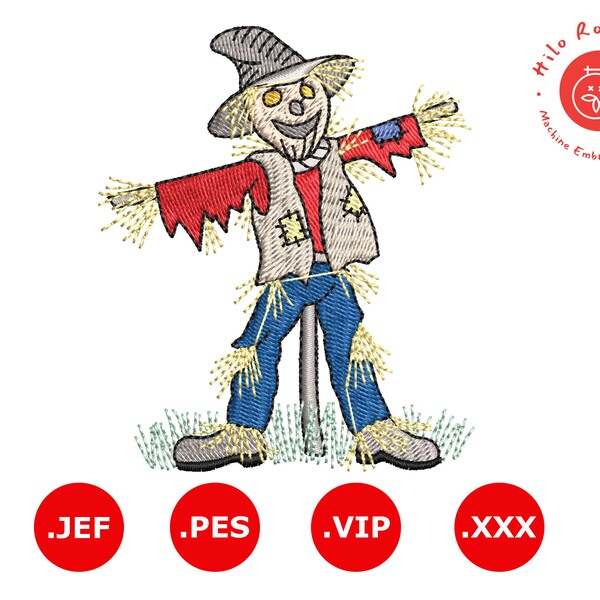 Scarecrow Embroidery - Etsy