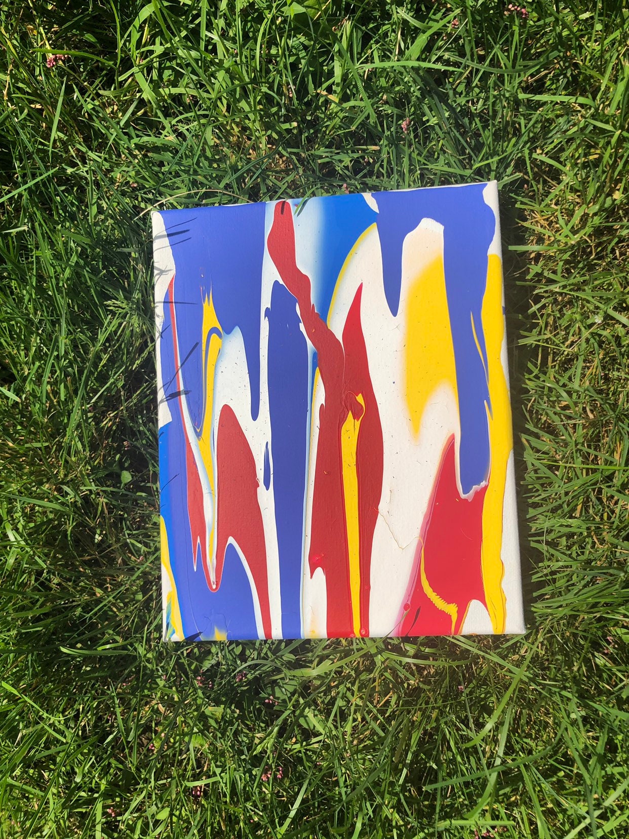 Abstract Primary Colors Painting - Etsy