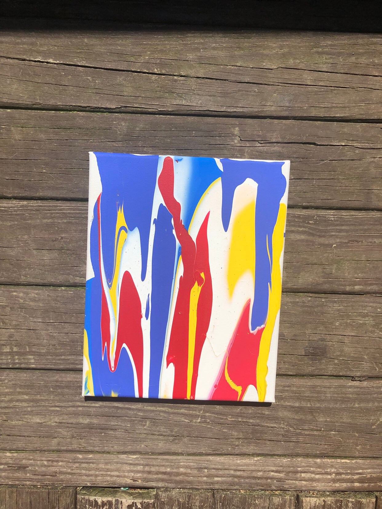 Abstract Primary Colors Painting - Etsy