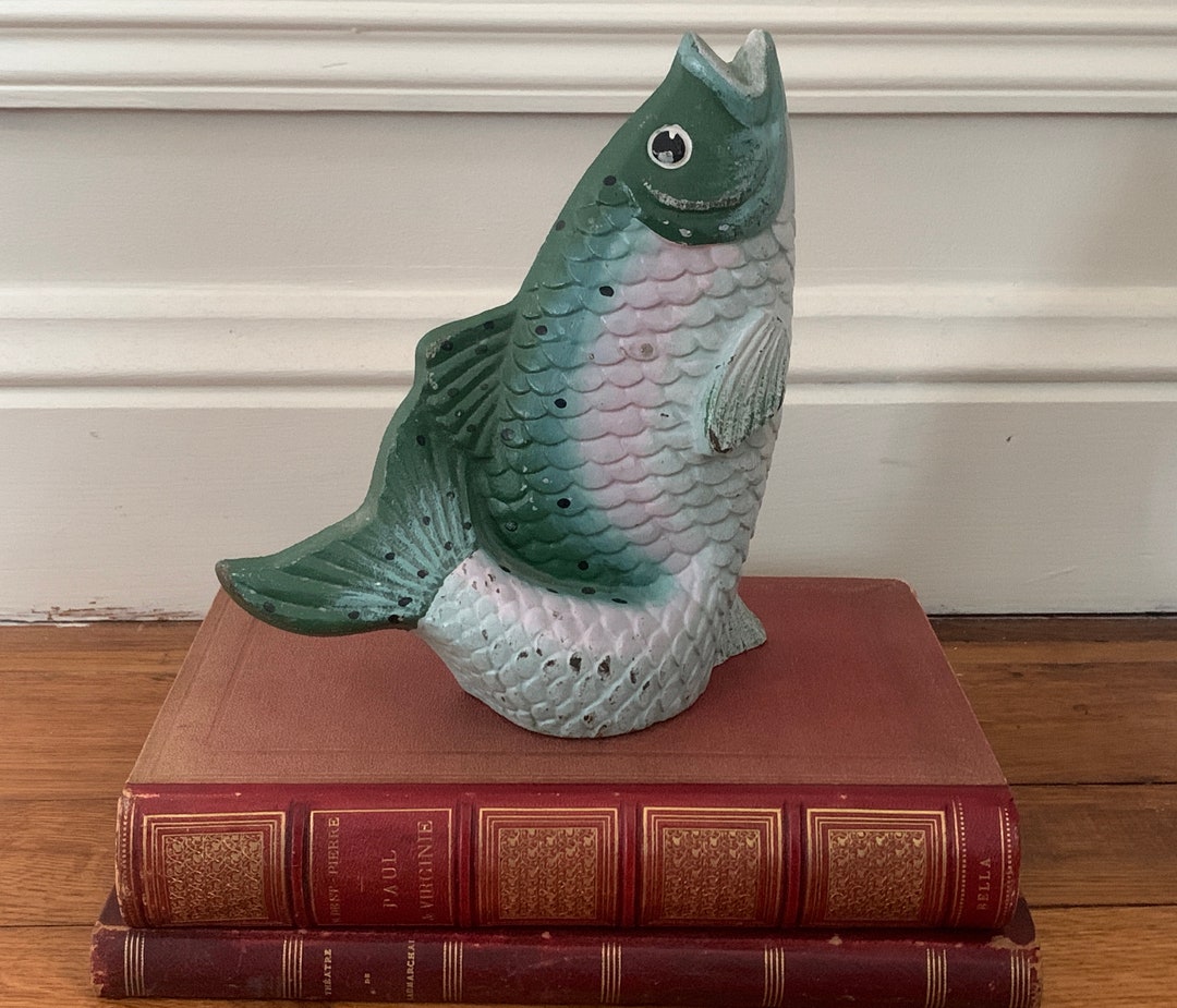 Vintage French Cast Iron Fish Door Stop French Farmhouse Decor - Etsy