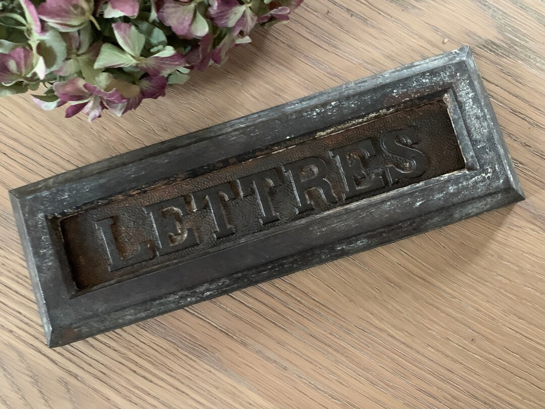 Antique French Cast Iron Letter Box Mailbox Door Letter Slot - Etsy