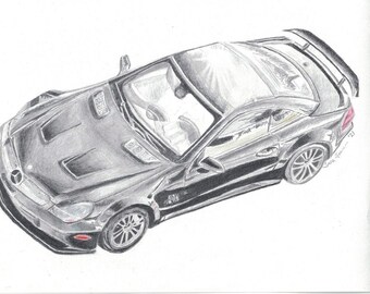 Personalized Car or Bike Drawing Original Art Car Portrait. - Etsy