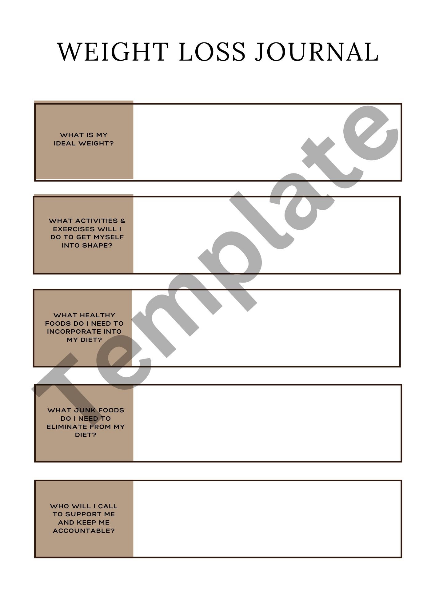 Digital Weight Loss Success Kit: Planner, Journal, Diet Log ...