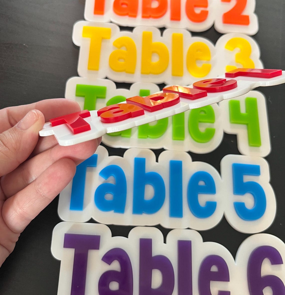 Acrylic Classroom Table Numbers - Etsy