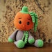 Halloween Pumpkin Head Crochet Pattern Amigurumi Doll - Etsy