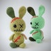 Zombie Rabbit Crochet Pattern Amigurumi Monster Toy Halloween ...