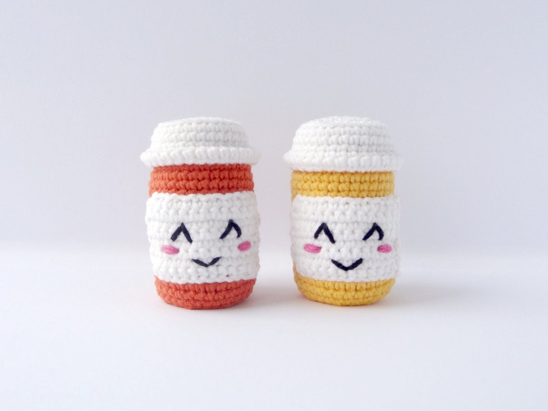 Amigurumi Pill Bottle Crochet Pattern Crochet Pill Bottle - Etsy